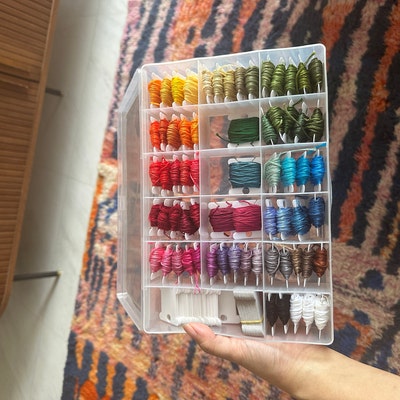 DMC Storage Box for Floss/embroidery Thread Bobbins 50 Free Bobbins ...
