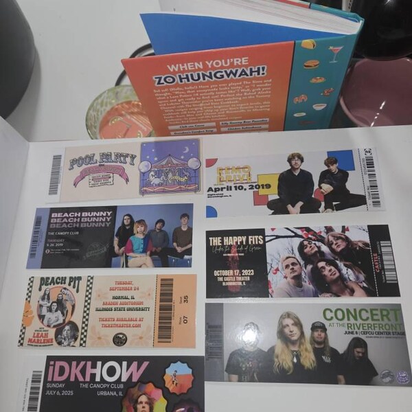 Physical Ticket Custom Personalized Laminated Concert Event Ticket ...