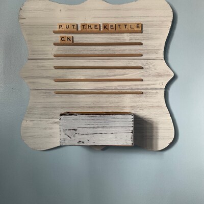 Pallet Scrabble Board 10x10 With Wood Storage Box - Etsy