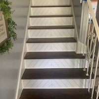 White Beadboard Shiplap Stair Riser, Window Sill, 7 Inch X 36 Inch ...