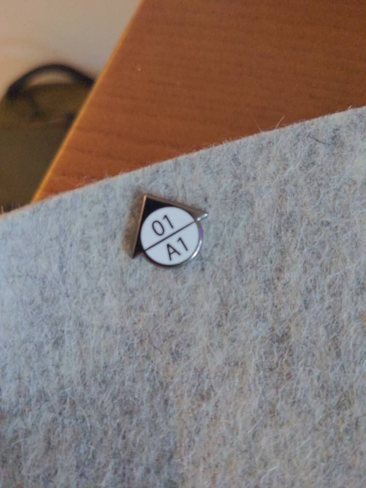 The Section Line CAD Symbol Enamel Pin