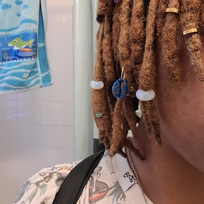 Set of 2 Cowrie Loc Cuffs 11-12 Mm, Loc Jewelry, Dread Cuffs, Dread ...