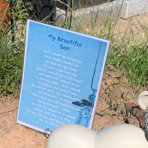 One Year Death Anniversary Grief Keepsake Card, One Year Since You Left ...