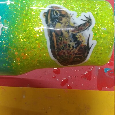 Frog Laptop Sticker, Antique Toad Vinyl Vintage Stickers, Fun Outdoor ...