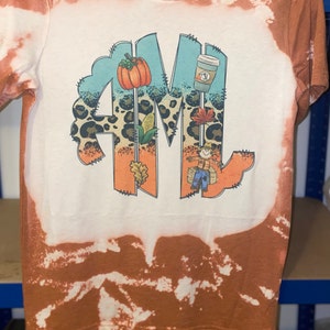 Fall Monogram Letters Autumn Leaves Sublimation PNG Elements - Etsy