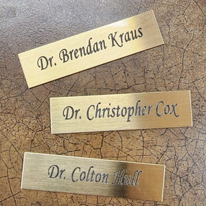 Engraved Solid Brass Plate Picture Frame Art Label Name Tag - Etsy