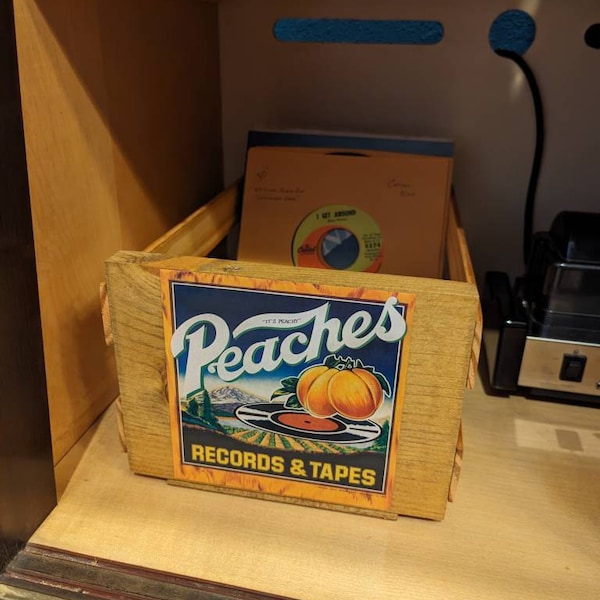 PEACHES RECORDS & TAPES Logo With Adhesive Back (small) - Etsy