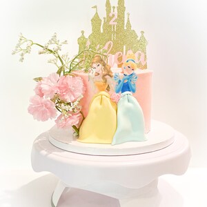 Princess Birthday Cake Topper, Princess Castle Birthday Cake Topper ...