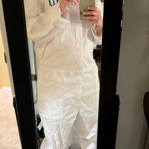 Adults White Caddie Uniform Coverall Boilersuit Caddy With Custom Name ...