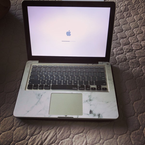 White Marble Inner Skin, Inside Skin for Macbook, Tech Accessory ...