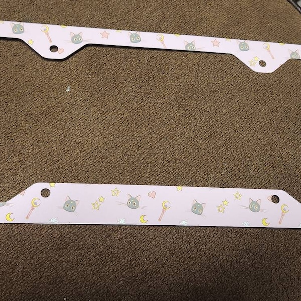 Kawaii Ghost License Plate Frame, Cute Halloween Gen Z Vehicle ...