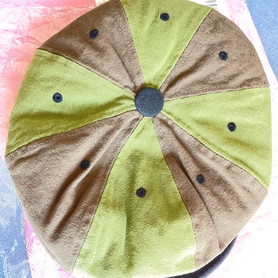 Fashion French Beretcheckerboard Grid Berethandmade Needle - Etsy UK