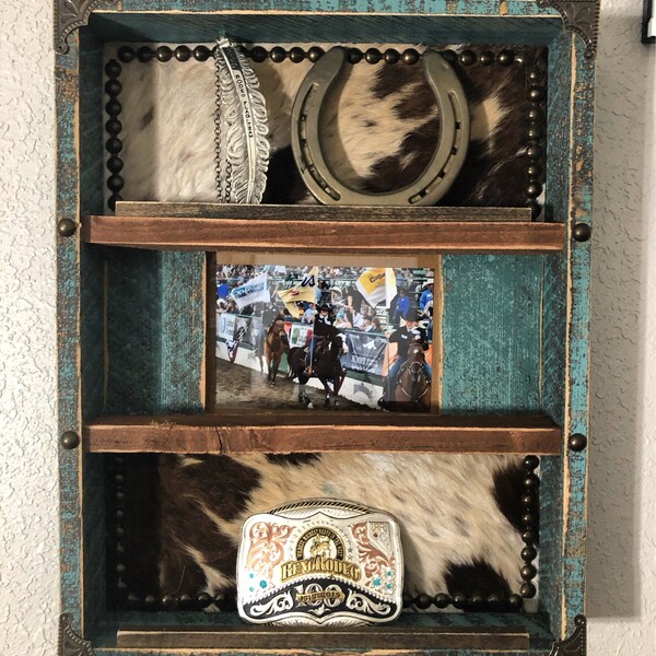 12 Count Belt Buckle Display, Case, Wood. DARK TURQUOISE - Etsy