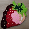 Large Strawberry Accent Rug | Hand-tufted Carpet - Etsy