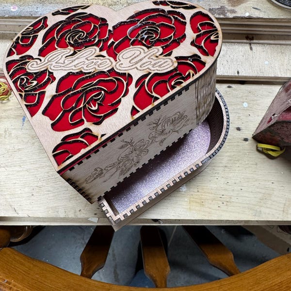 Laser Cut Ring Jewelry Box Laser Cut File in Six Deferent Designs in ...