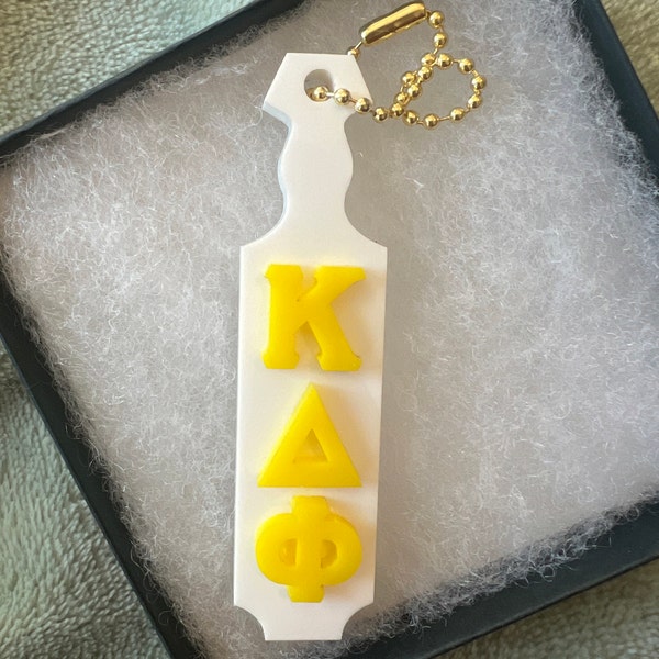 Personalized Clear Acrylic Greek Paddle Keychain 3 Inch Greek Gift ...