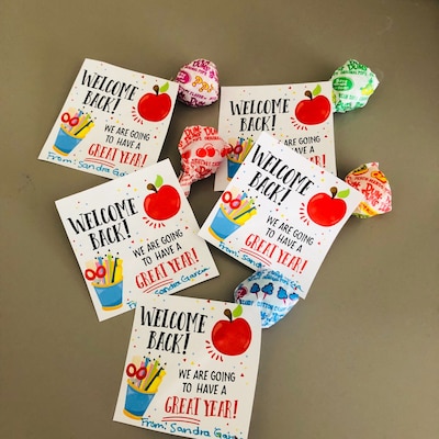 Welcome Back Tags Printable Back to School Tags . Instant - Etsy Canada