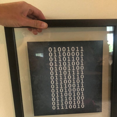 Custom Binary Code Name, Computer Geek Gifts, Personalized Computer Science Art - Etsy