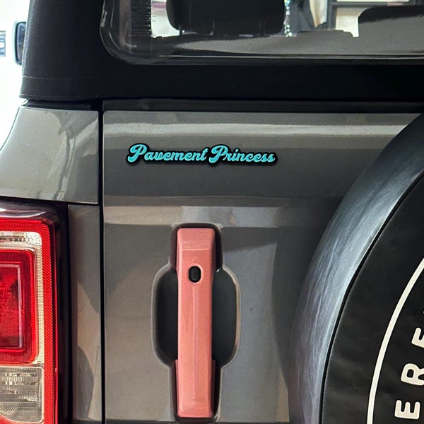 CUSTOM TEXT Emblem, Custom Text Badge, Magnet, Stick On, Car Name Badge ...