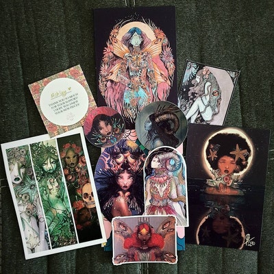 Fairy POC Fantasy Portrait Dark Fantasy Art A4 Print - Etsy