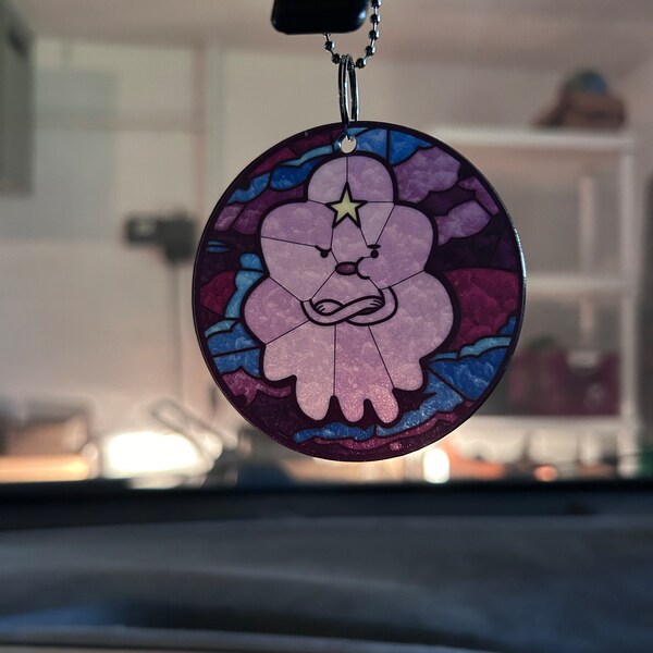 LSP Lumpy Space Princess Suncatcher Stained Glass Look Acrylic 3” Car ...