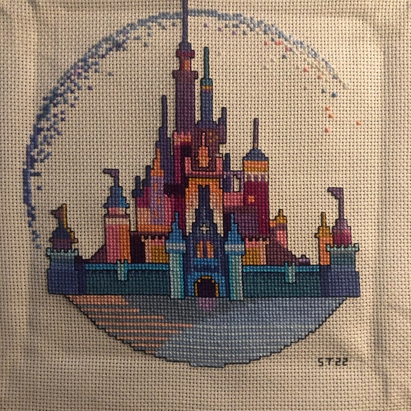 Cinderella Castle #P118 Cross Stitch Embroidery Pattern Download ...