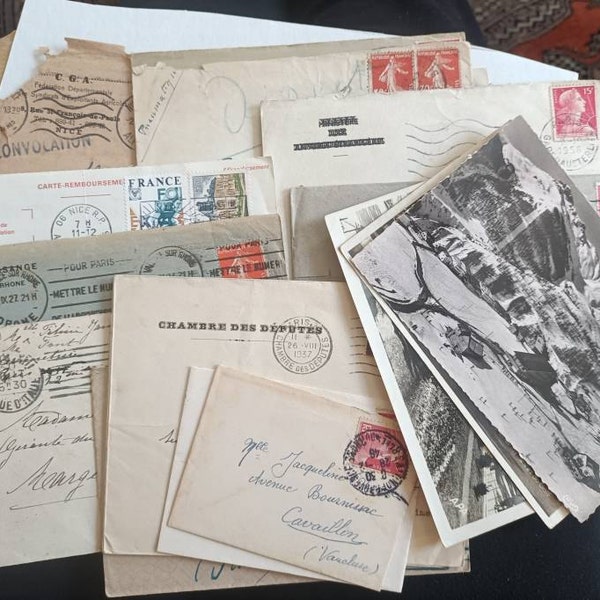 Sets 10 Very Old Letters From France - 1800s - Ephemera - Scrap Booking ...