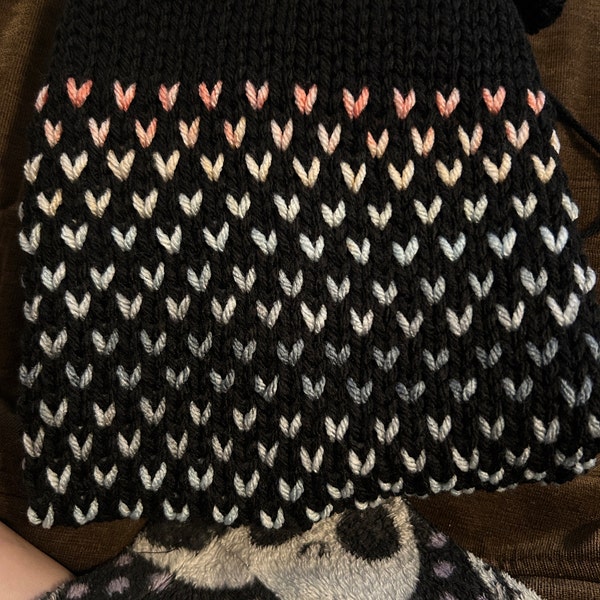 Addi Little Hearts Hat Machine Knit PATTERN | Adult, Child, Newborn Hat ...