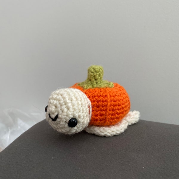 Pumpkin Turtle Crochet Pattern PDF, Sea Turtle Amigurumi Animal ...