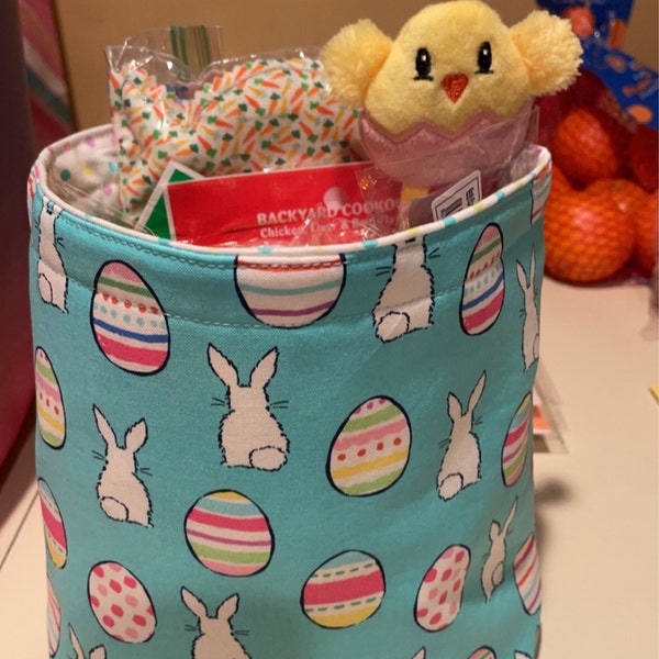 Bookworm Fabric Bag Basket Bin, Bookstore, Gift for Book Lovers, Reader ...