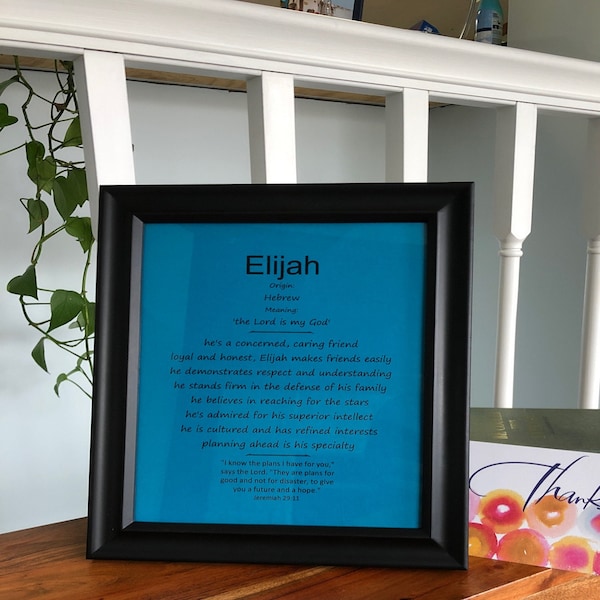 Personalized Name Meaning Art Print-first Name-8x10 Christian Art Print ...