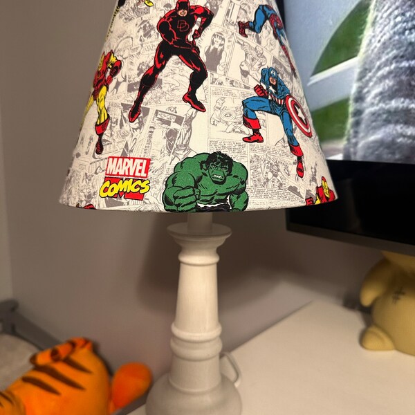 Marvel Super Hero Lamp Shade. Thor, Ironman, Hulk, Captain America ...