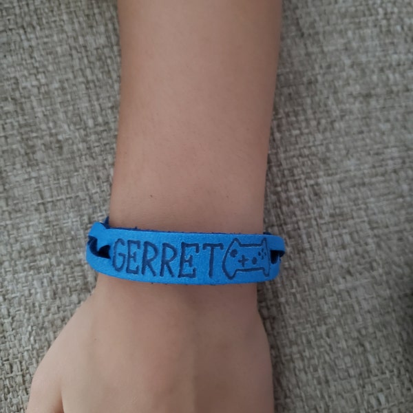 Boy Bracelet, Gamer Bracelet, Gamer Gift, Custom Leather Bracelet ...