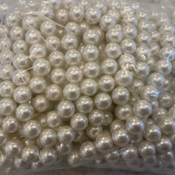 Round Shell Pearl, 2mm, 2.5mm 3mm 4mm 6mm 8mm 10mm 12mm 14mm 16mm 18mm ...