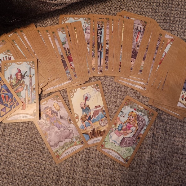 Legend of Zelda Tarot Card Deck - 79 Cards Major and Minor Arcana ...