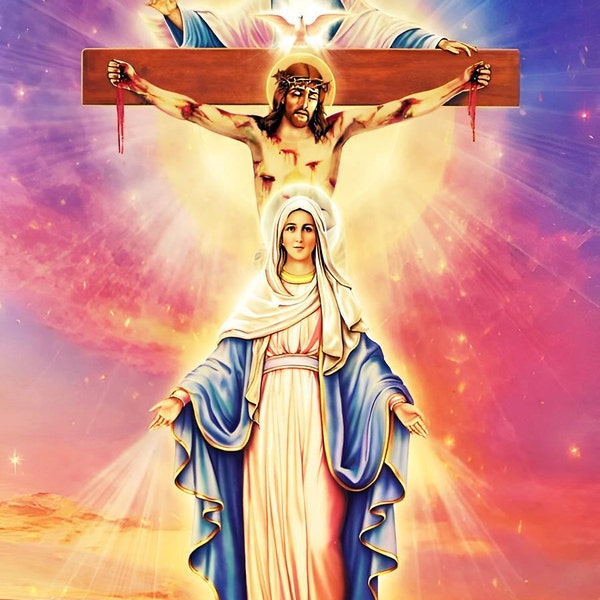 Beautiful Virgin Mary Icon Catholic Orthodox Our Lady Digital Downloads ...