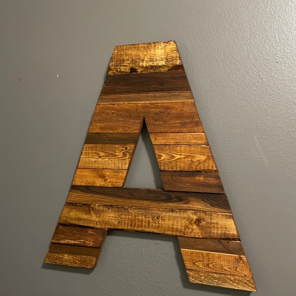 Large Wood Letters, Rustic Letter Cutout, Custom Wooden Wall Decor ...