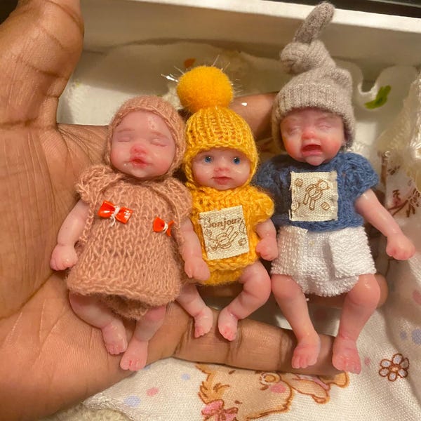 Mini Silicone Baby Doll Girl 6 Inch Catrina, Mini Silicone Babies ...