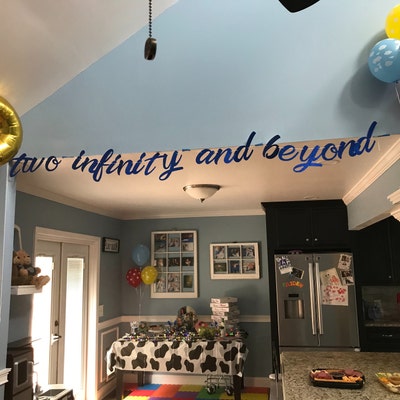 Two Infinity and Beyond, 2 Year Old Banner, 2 Year Old Birthday, 2 ...