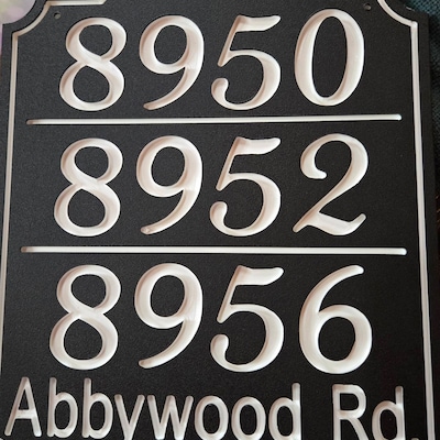 House Numbers Sign, Address Numbers Sign, Mailbox House Numbers ...