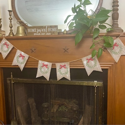 Rustic Tree Banner Burlap Tree Banner Christmas Tree Banner - Etsy