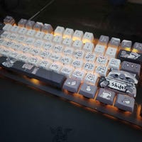 129pcs Candy Theme Keycaps, PBT Keycaps, MOA Profile Keycaps for ...