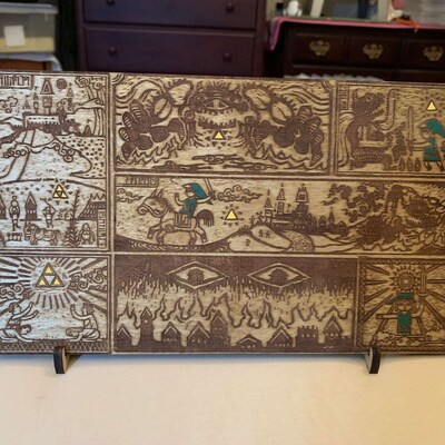 Runescape Gielinor World Map: UPDATED AI Upscale Version Laser Engraved ...