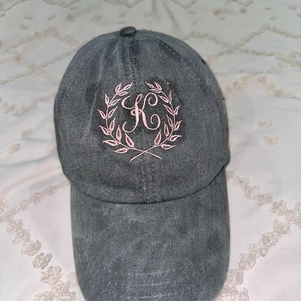 Monogram Hat Womens Personalized Baseball Cap - Etsy