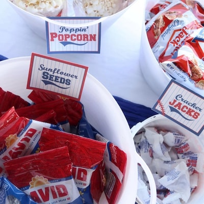 Editable Pennant Flags INSTANT Download DIY Editable Text Food Labels ...