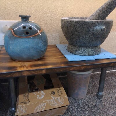 Flat Top 10 Deep Rustic Countertop Shelf, Cabinet Organizer, Coffee Mug ...