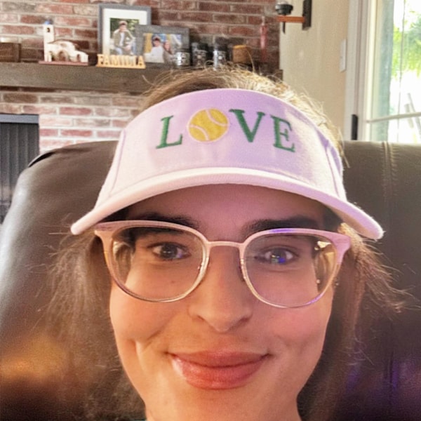 The Line is in Visor, Tennis Visor, Funny Visor, Funny Hat, Tennis Hat ...