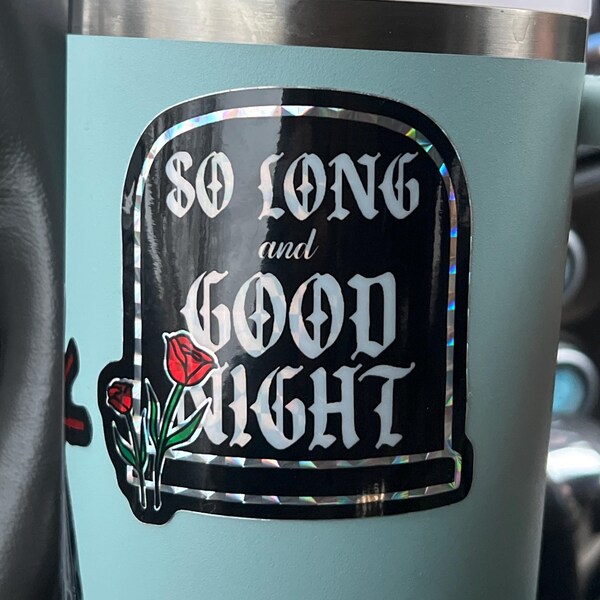 MCR Sticker Sheet | Song Lyric Sticker | My Chemical Romance Sticker ...