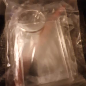 Square Blank Clear Acrylic Photo Insert Keychain W 1" Extension Chain ...