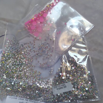 Solid White Rhinestones - Etsy